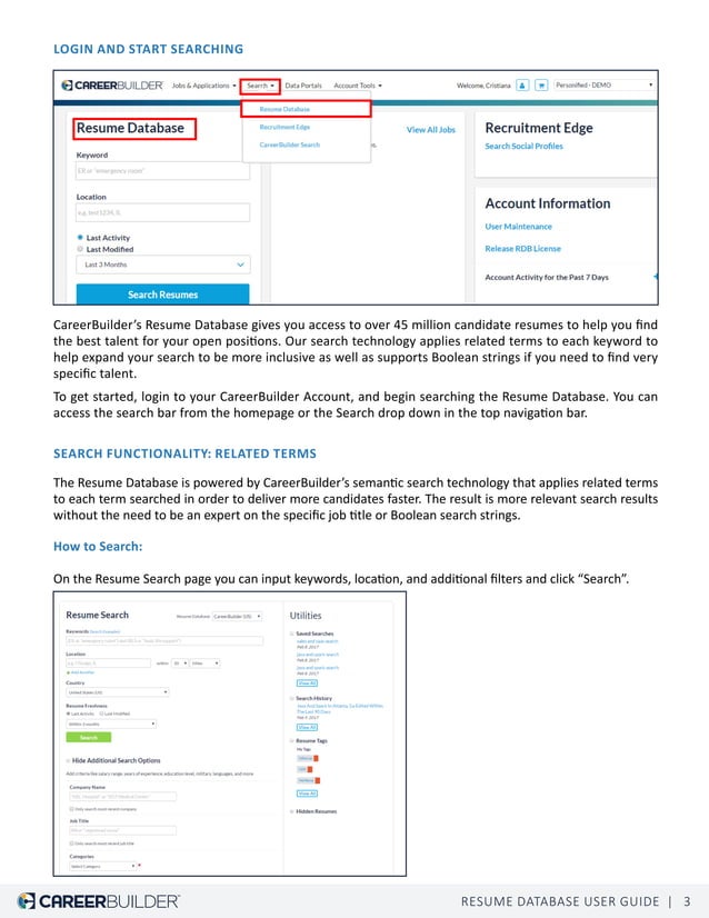 CareerBuilder Quick Guide | PDF