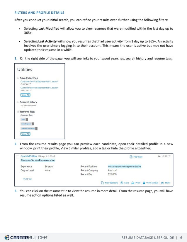 CareerBuilder Quick Guide | PDF