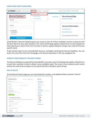 CareerBuilder Quick Guide | PDF