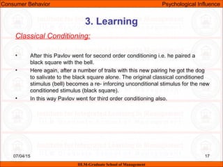 Cb unit-vi (psychological influences on consumer decision making) | PPT