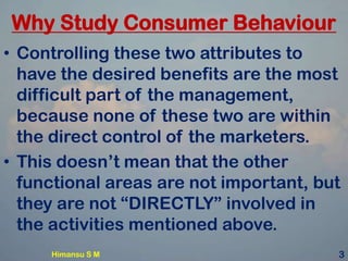 Why Study Consumer Behaviour | PPT