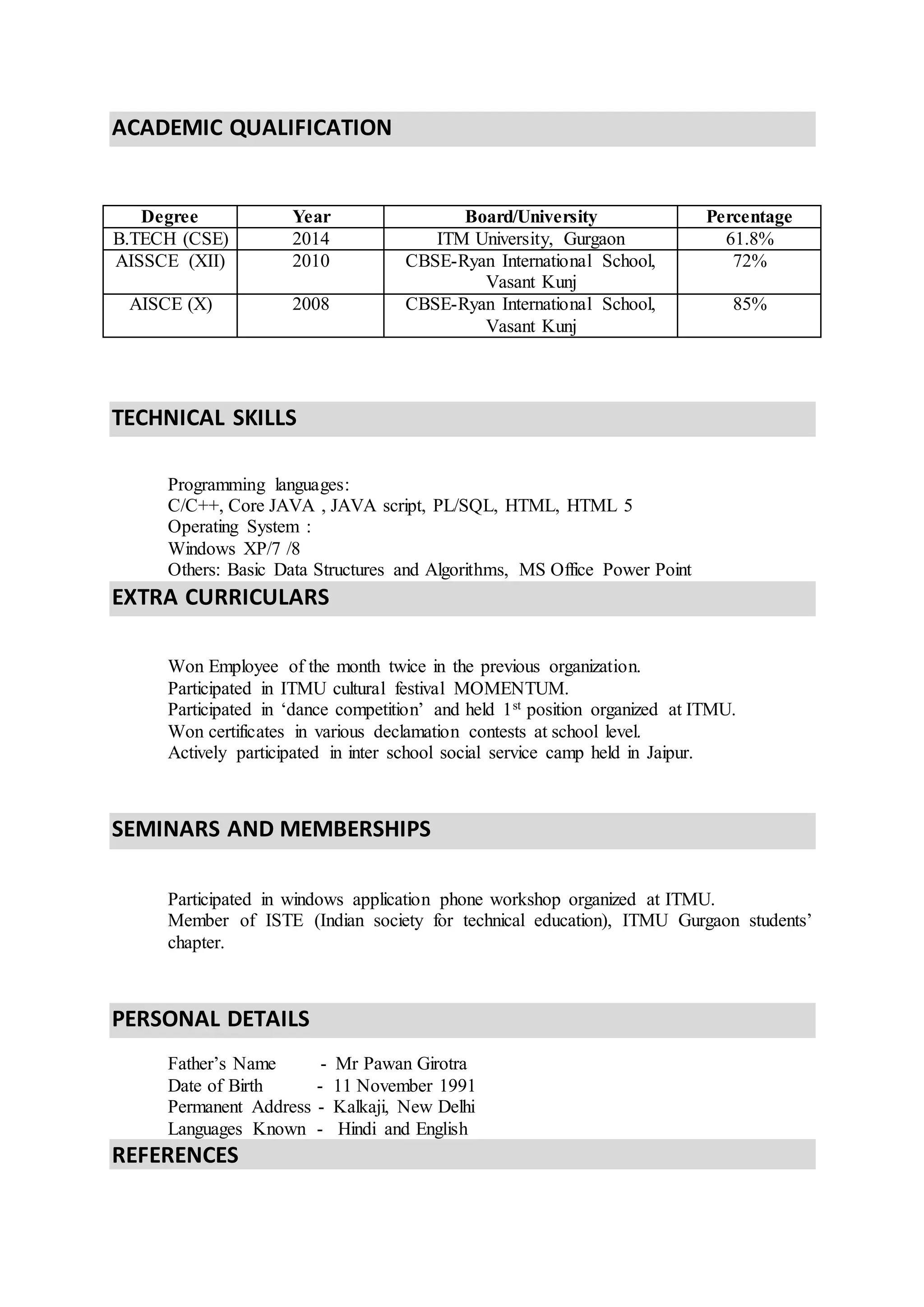 Resume | PDF