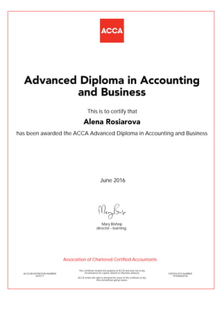 Certificate | PDF