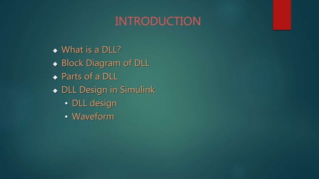 PLL & DLL DESIGN IN SIMULINK MATLAB | PPTX