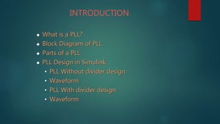 PLL & DLL DESIGN IN SIMULINK MATLAB | PPTX