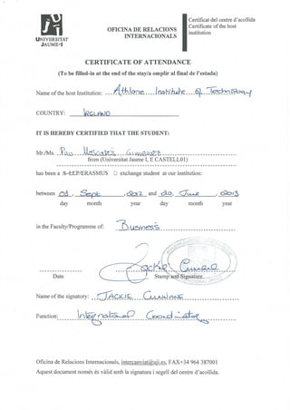 AIT certificate | PDF