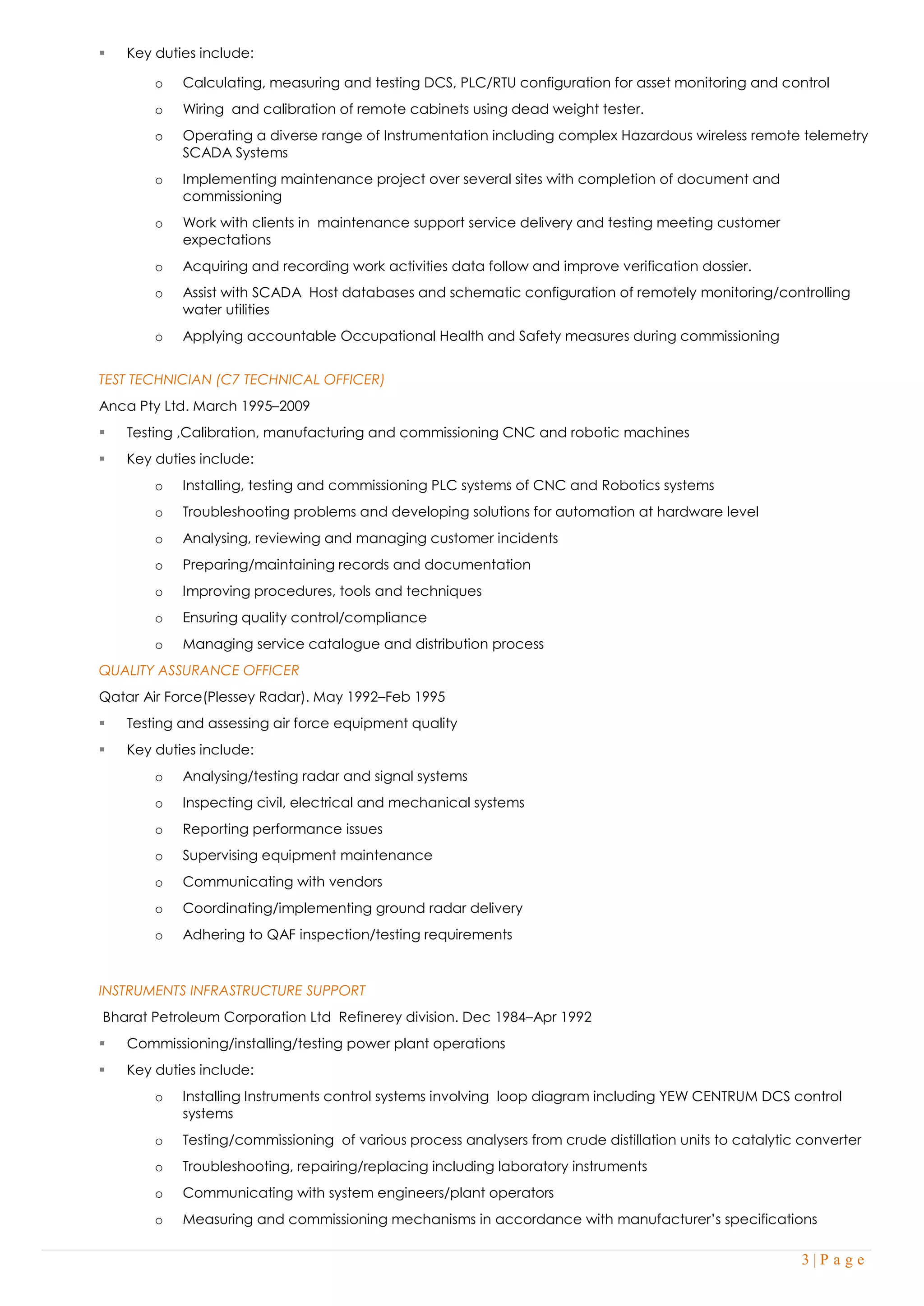 Commissioning Technician | PDF