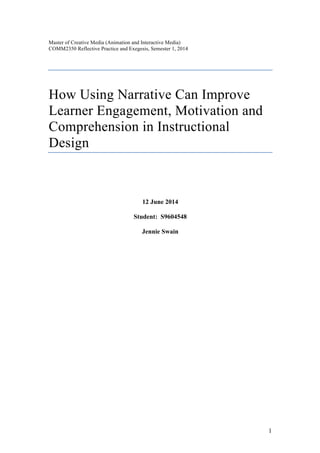 Swain-How Using Narrative Can Improve Learner Engagement, Motivation ...