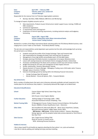 David CV October 2016[14] | PDF