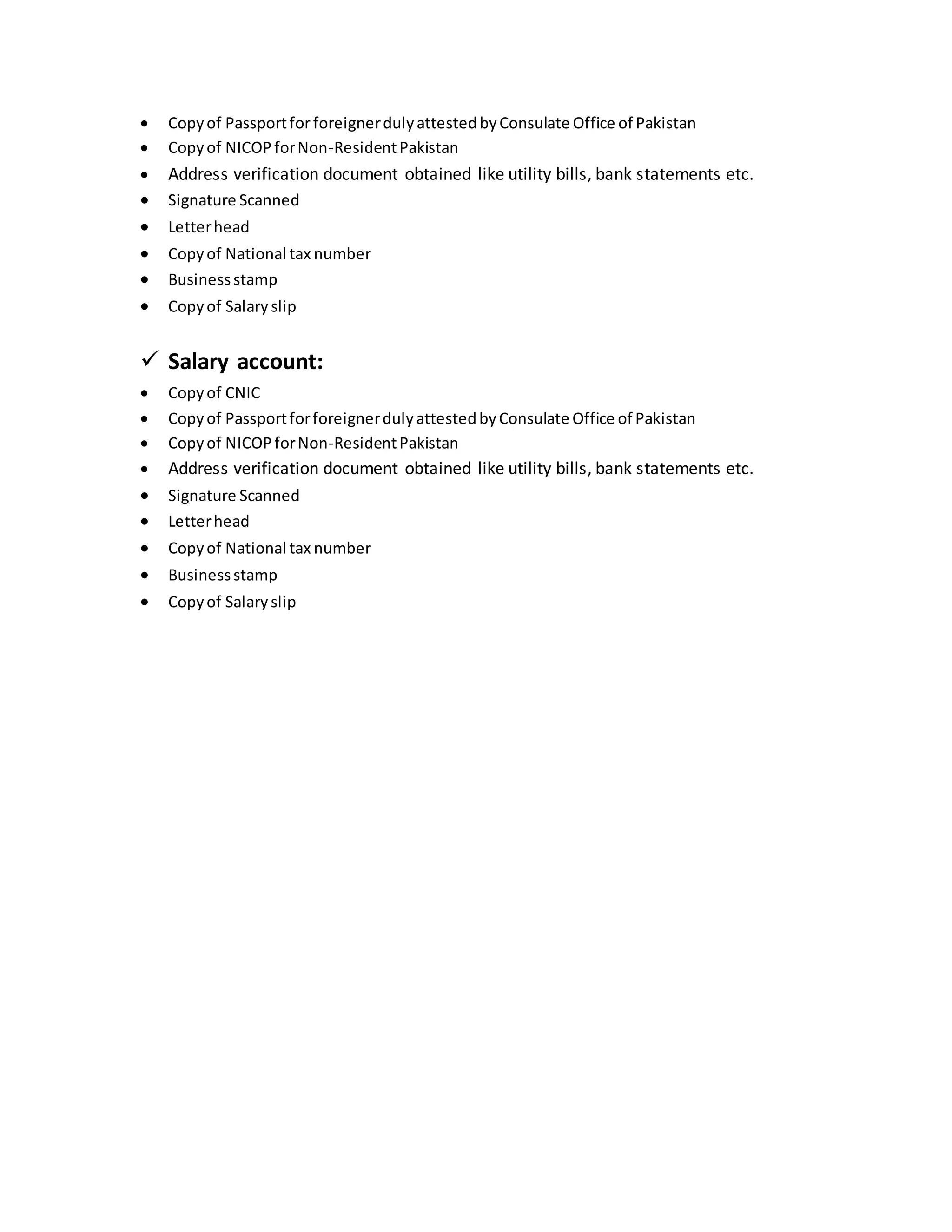 TYPES OF ACCOUNTS AND DOCUMENTS REQUIRED BY BANK | DOCX