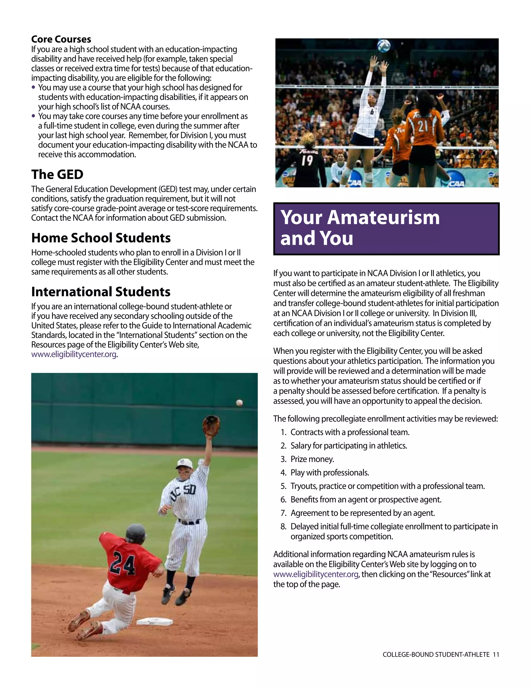 2010-11 College Bound Student Athlete Guide | PDF