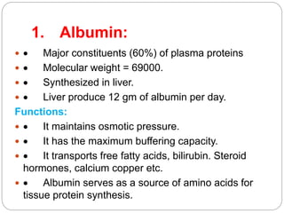 Basics of Amino Acids & Plasma Proteins | PPT
