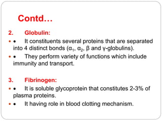 Basics of Amino Acids & Plasma Proteins | PPT