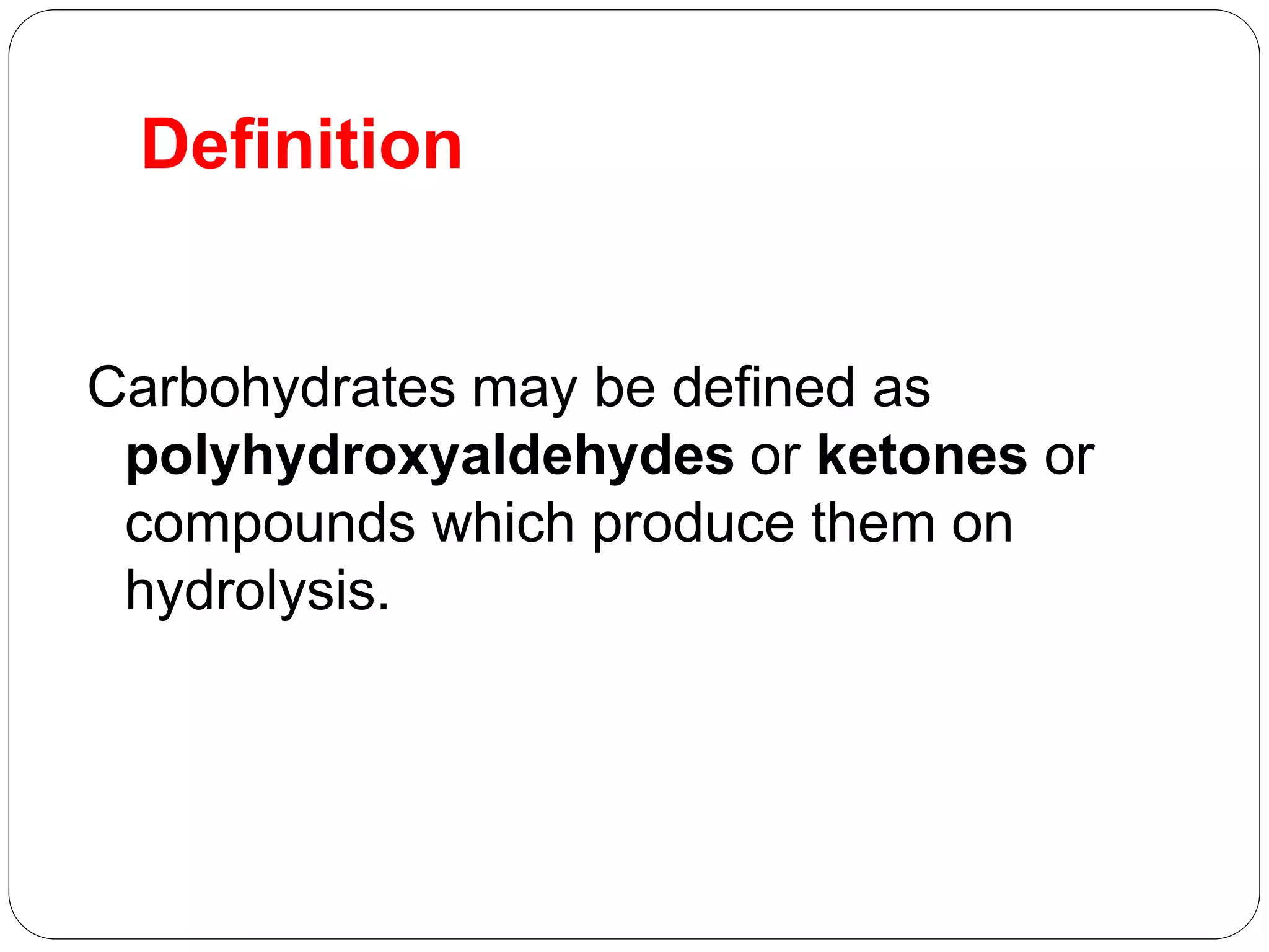 Basics of Carbohydrates Chemistry | PPT
