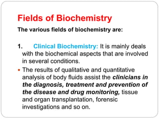 Introduction to biochemistry | PPT