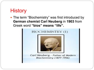 Introduction to biochemistry | PPT