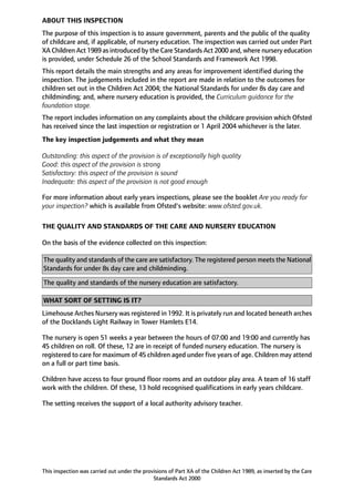 Care inspection report | PDF