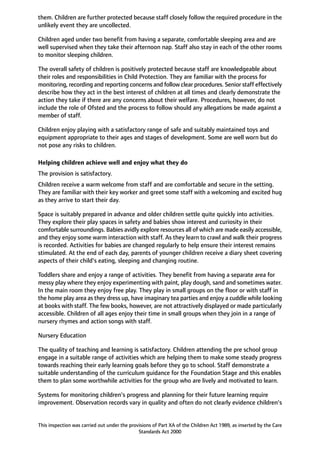 Care inspection report | PDF