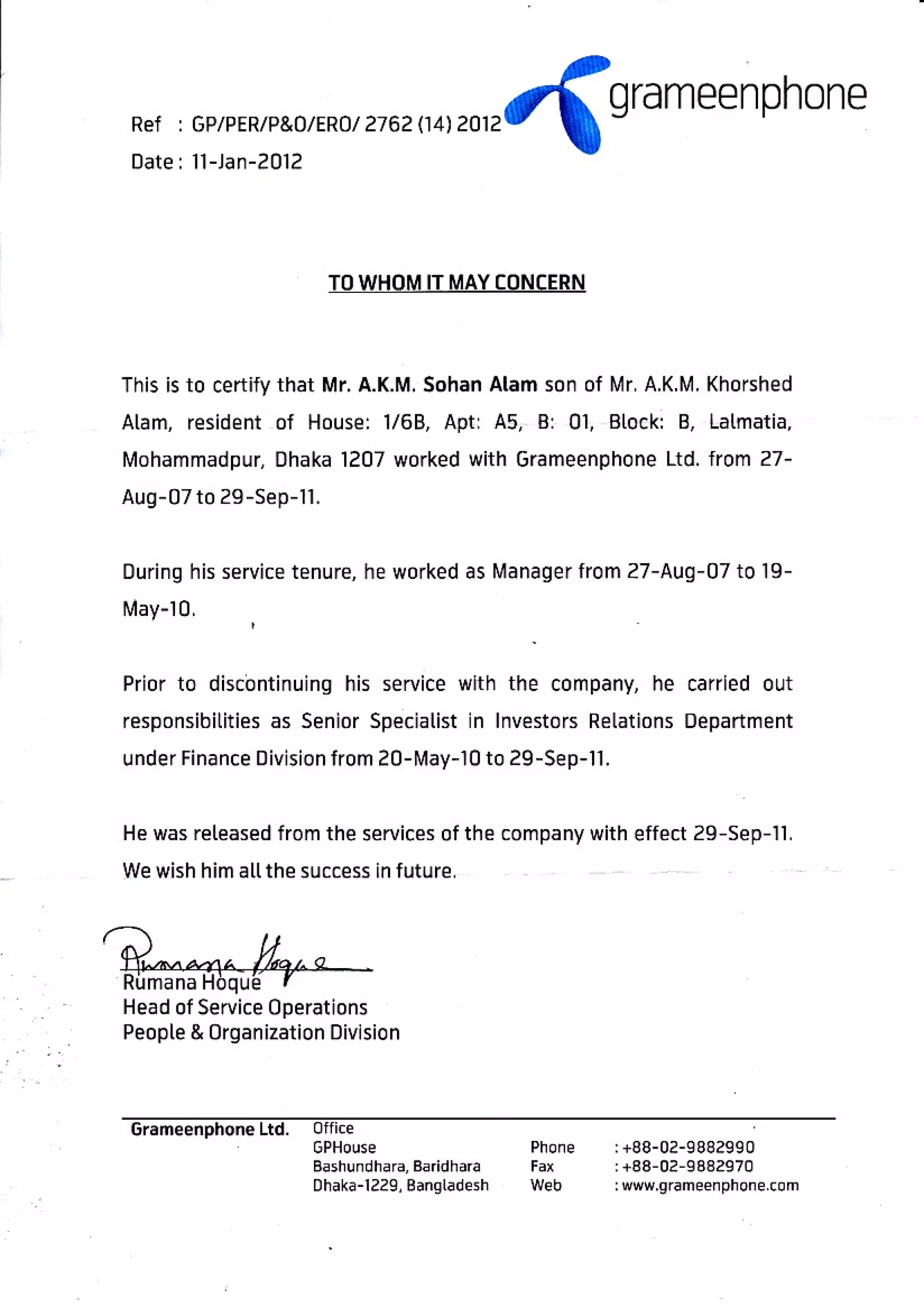 GP Employment Record | PDF