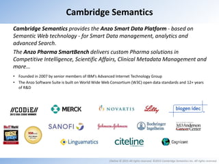BioIT 2015 Data Lake Talk | PPTX | Databases | Computer Software and Applications