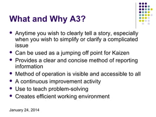 What is an A3 | PPT