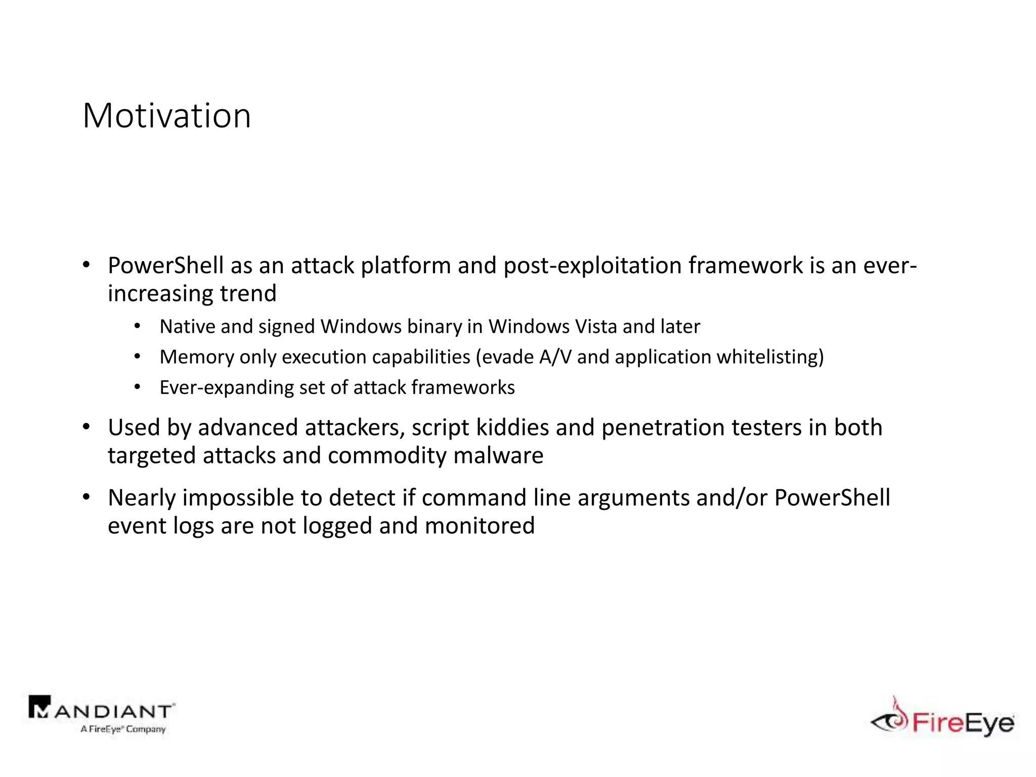 [CB16] Invoke-Obfuscation: PowerShell obFUsk8tion Techniques & How To (Try To) D""e`Tec`T 'Th ...