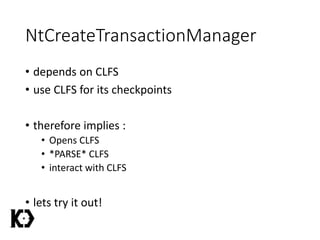 [CB16] DeathNote of Microsoft Windows Kernel by Peter Hlavaty & Jin ...