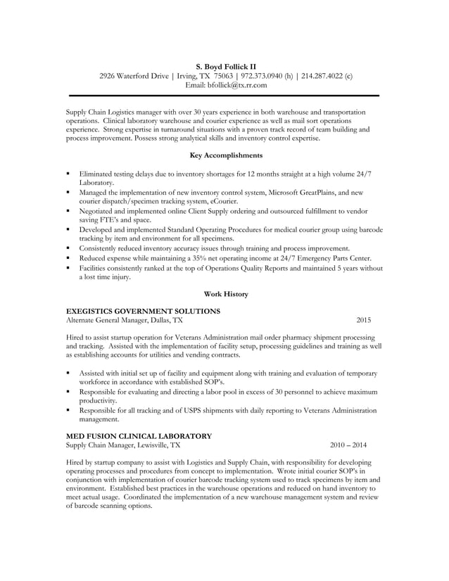 SB Follick 2015 Resume | DOC
