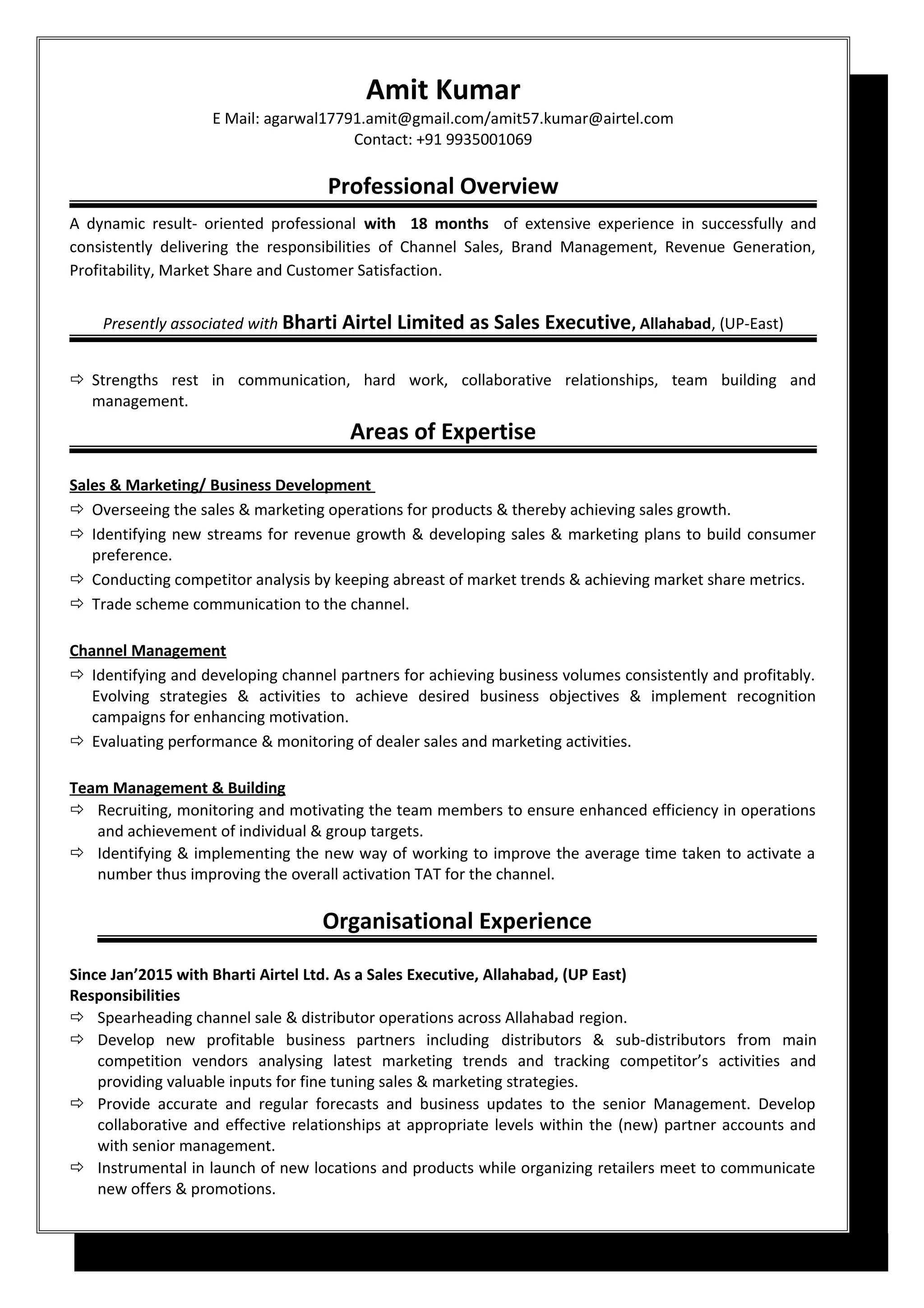 AMIT KUMAR Updated.doc RESUME123 | DOC