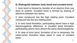 CHEMICAL BONDING & MOLECULAR STRUCTURE [PART 2], CLASS 11 CHEMISTRY | PPTX