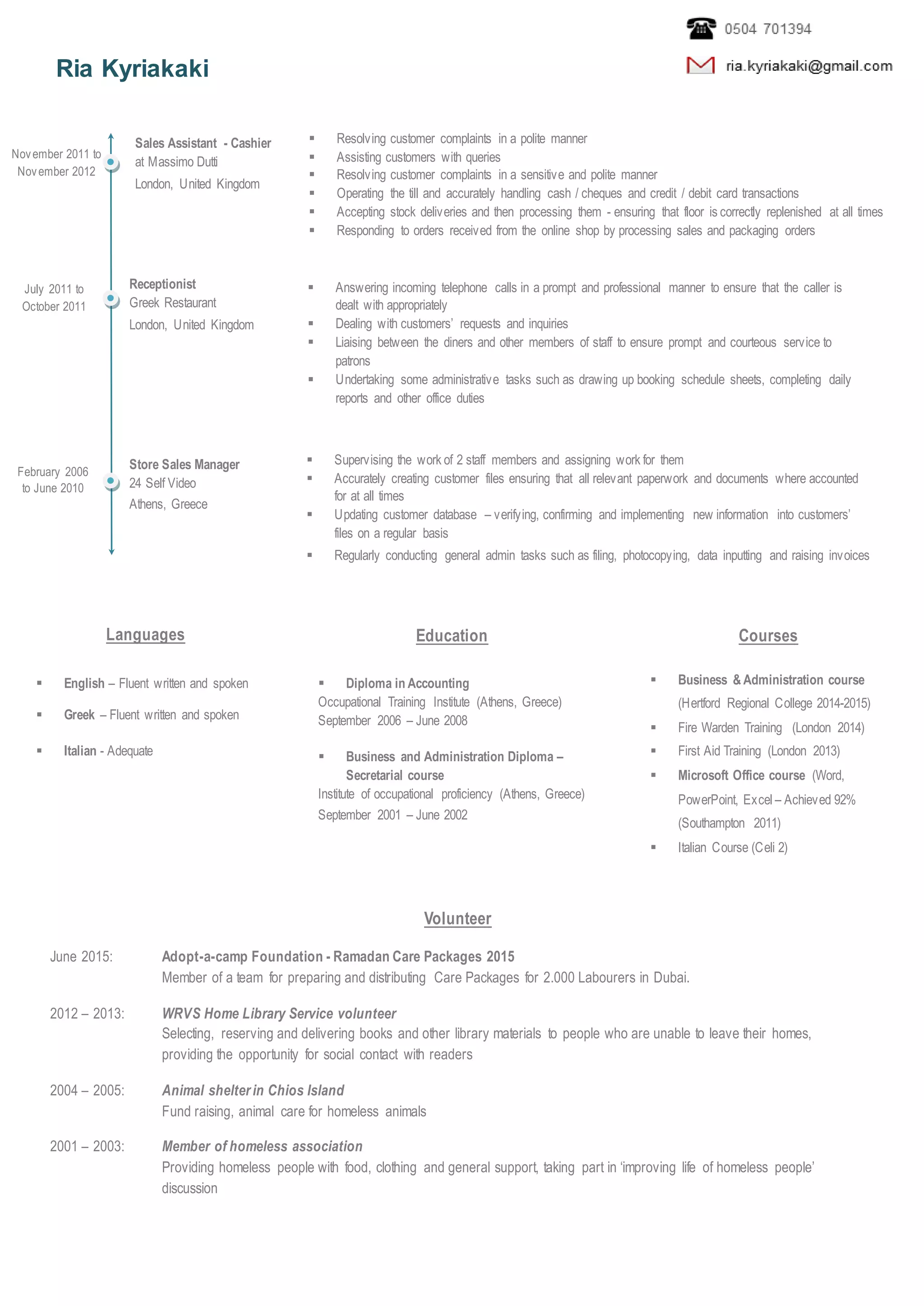 Ria Kyriakaki - CV | DOCX