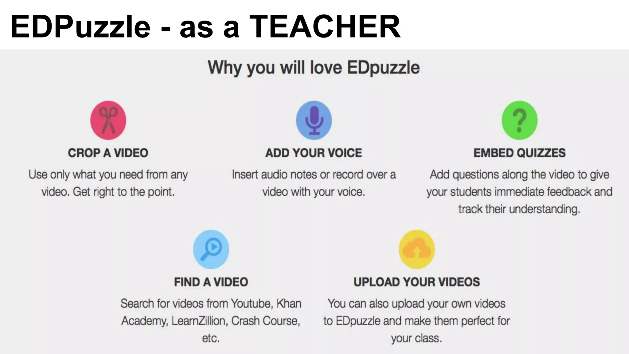Teacher handout for Edpuzzle | PPT