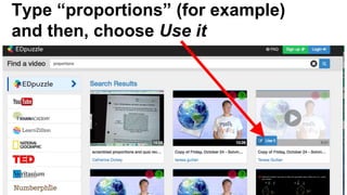 Teacher handout for Edpuzzle | PPT