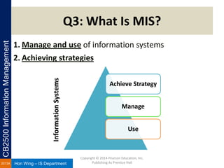 Cb2500 week01 - course introduction importance of mis | PPTX