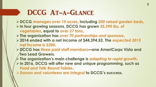 CLCE 302 DCCG Annual Report | PPT