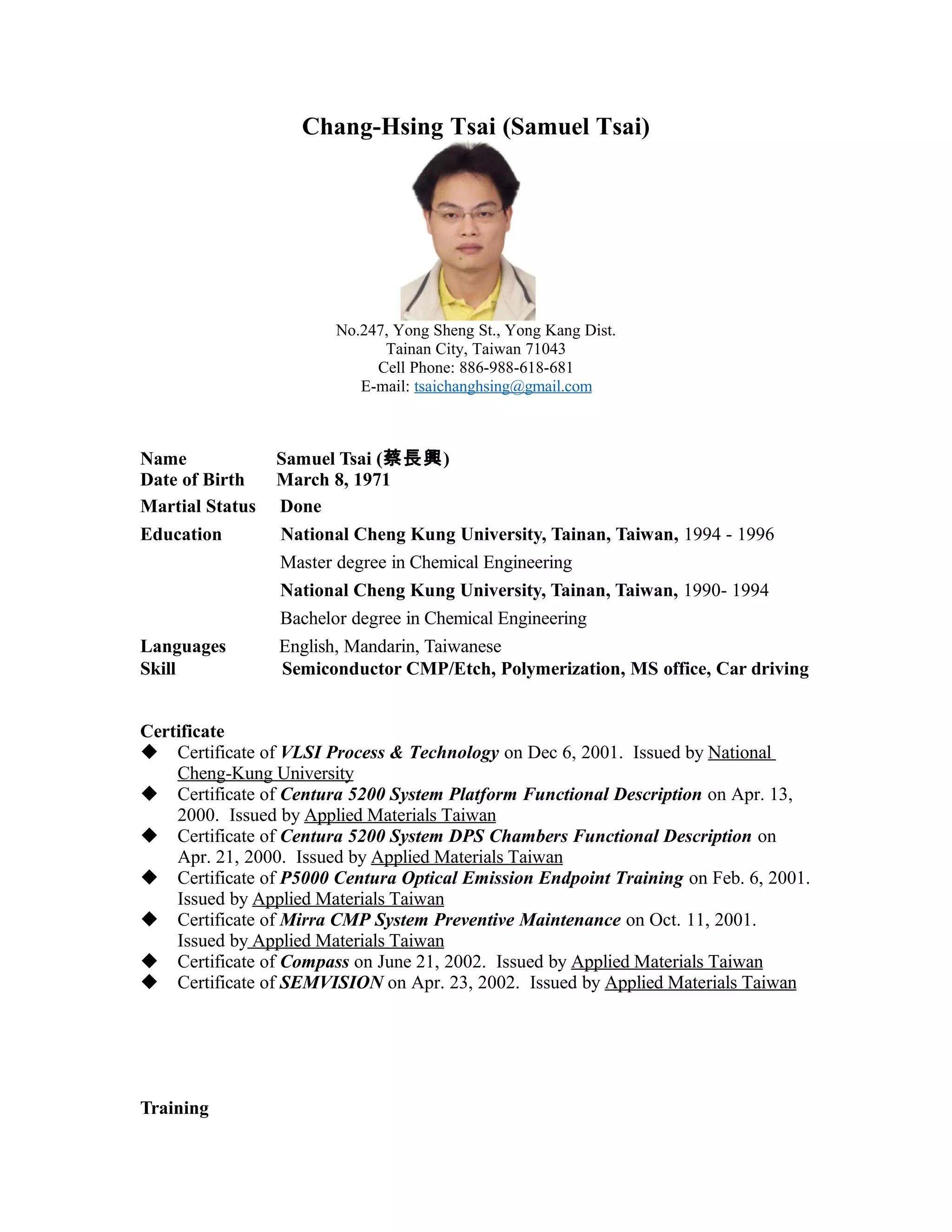 Samuel CV 2016_v4 | PDF