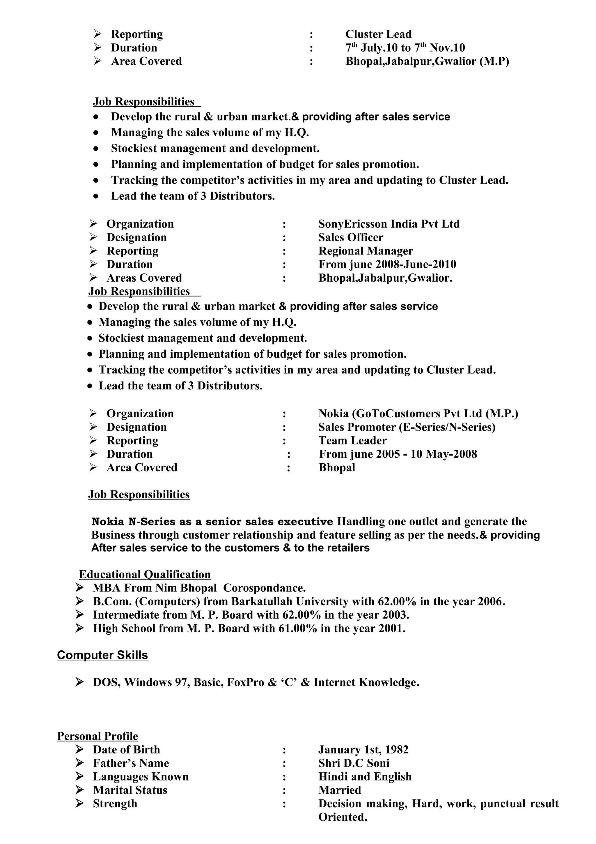 cv_Sameer Soni Tata Sky | DOC