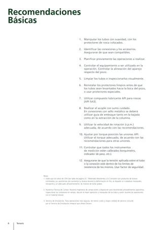 TENARIS - Manual de uso de Casing y Tubing | PDF