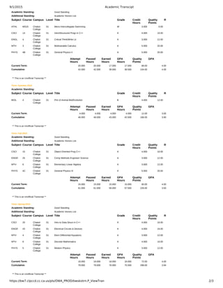 AcademicTranscipt | PDF