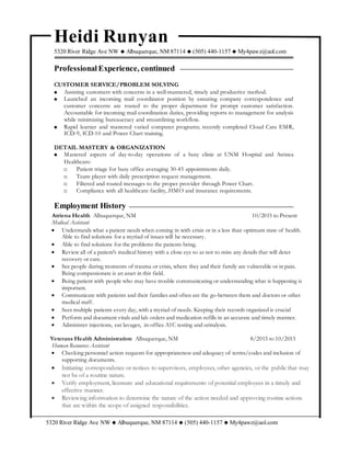 RMA Resume New | PDF
