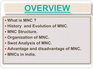 MULTINATIONAL CORPURATION | PPT