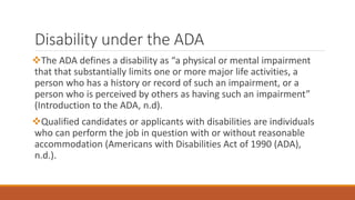 Americans With Disabilities Act Training Presentation (ADA) | PPTX