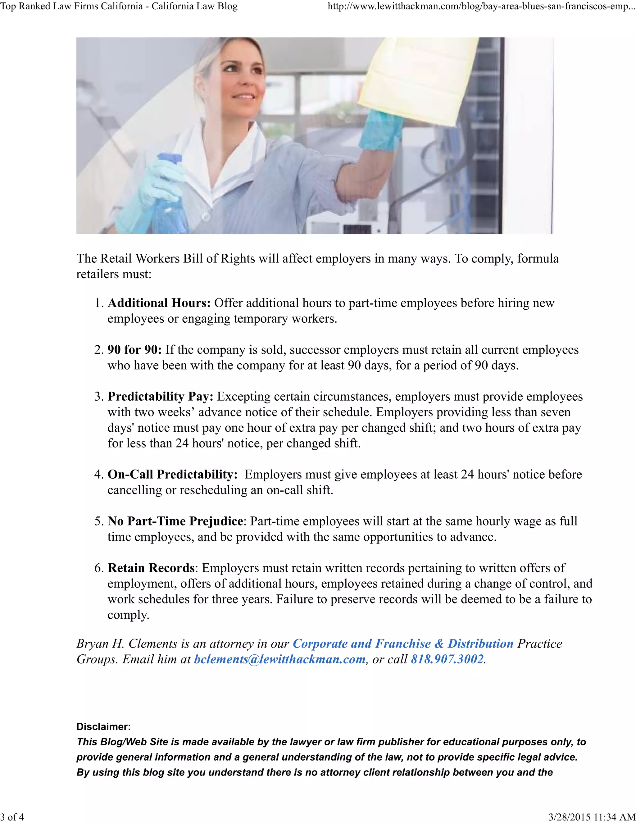 BHC SF Employers Bill of Rights Blog | PDF