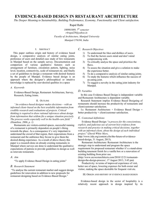 Dissertation paper | PDF