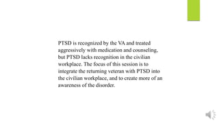 PTSD in the Workplace presentation 2 | PPTX