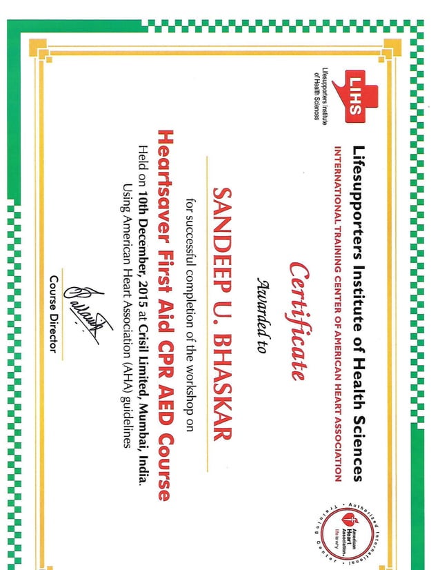 First Aider Training Certificate | PDF