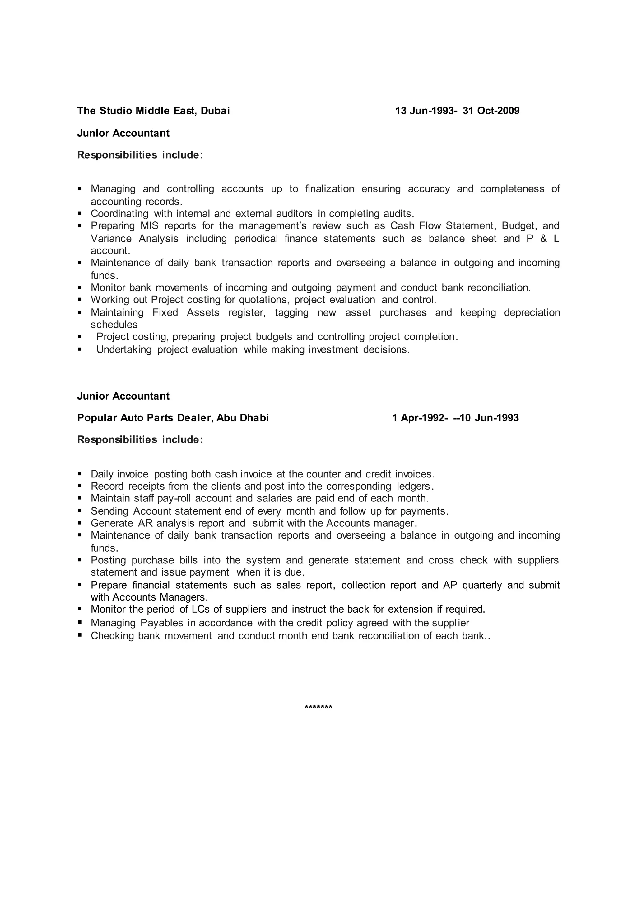 Mukesh CV 1N | PDF