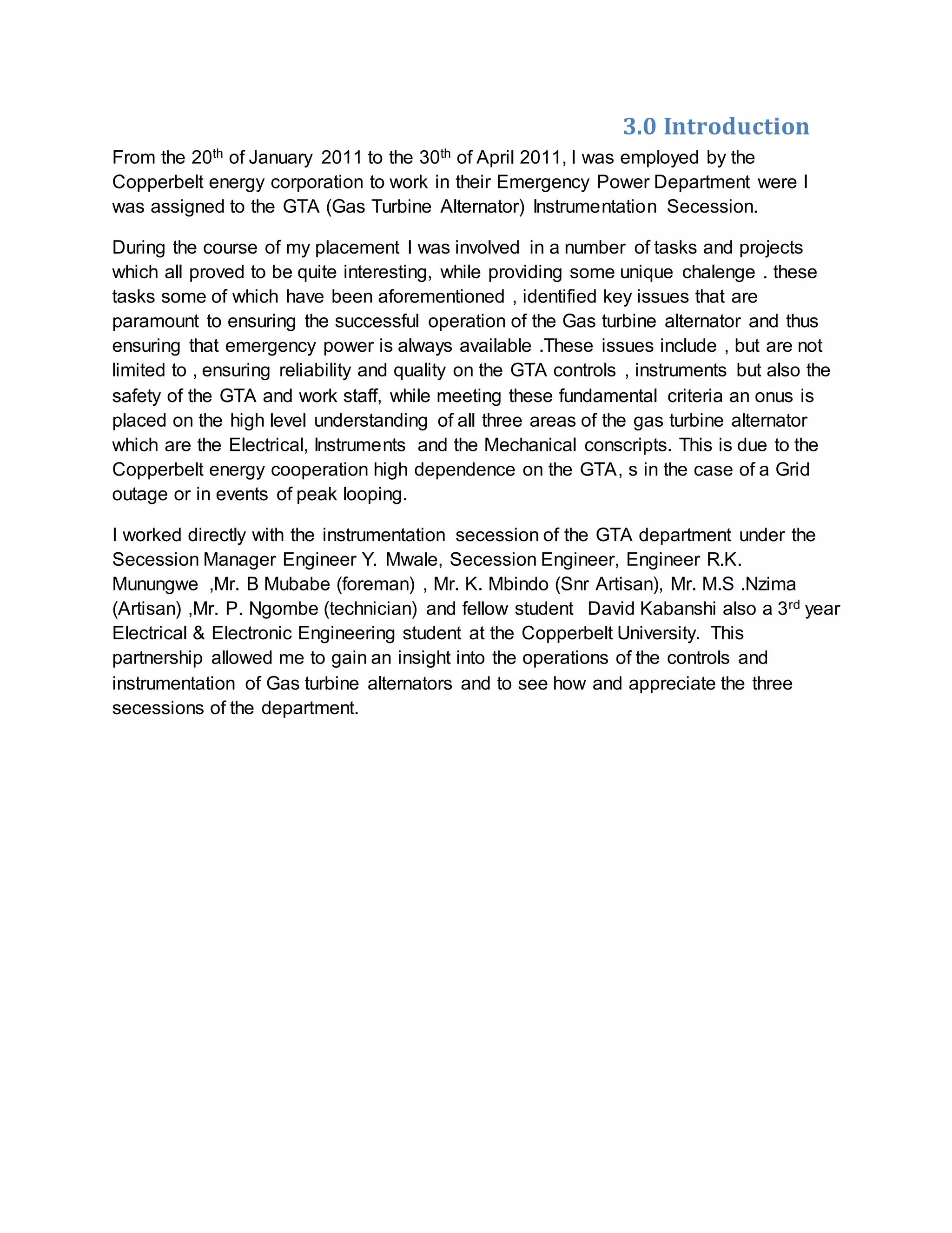 Engineering Practice Report | DOCX | Power and Energy Industry | Industries