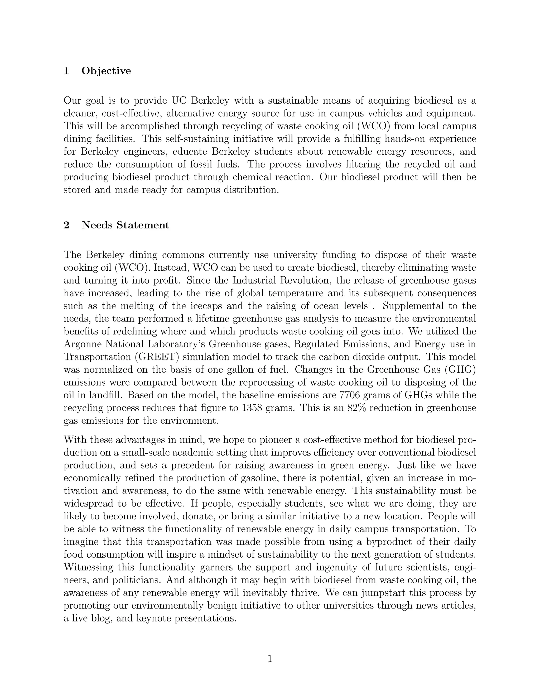 The Biodiesel Project | PDF